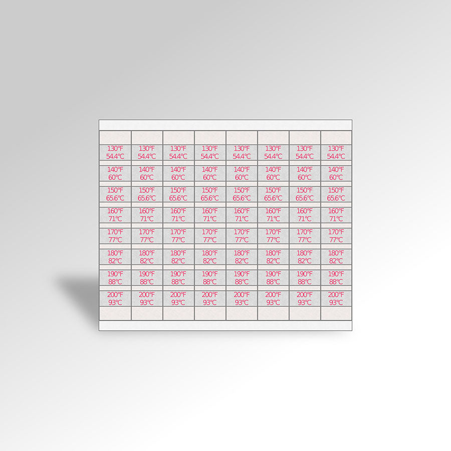 8-Temp THERMOLABEL® 130-200°F | Temp Labels | 8 Temp Range