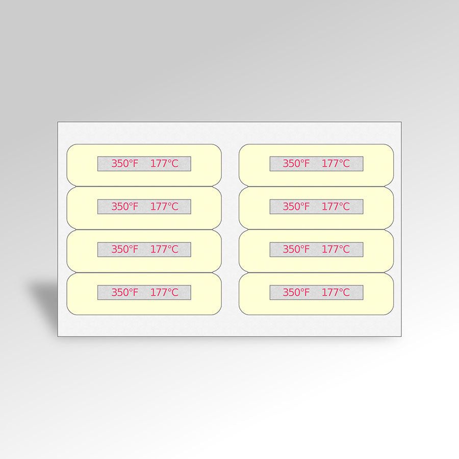 1-Temp THERMOLABEL® 350°F/177°C | Temperature Label
