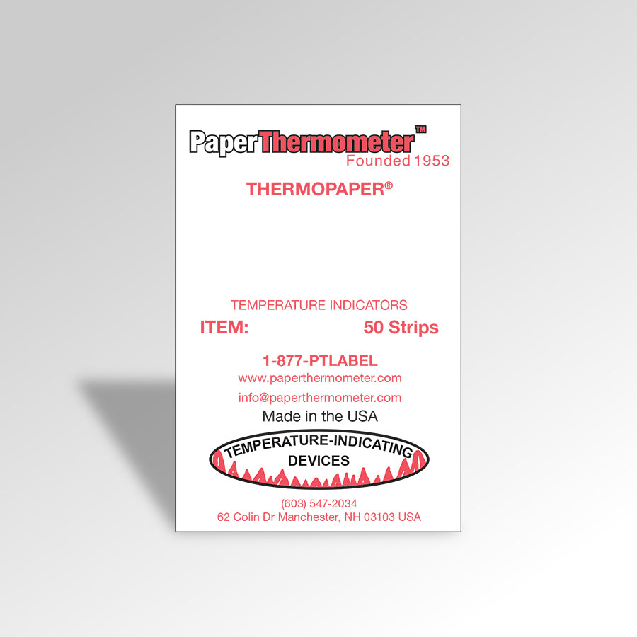 330°F/166°C THERMOPAPER® | Temperature Sensitive Paper