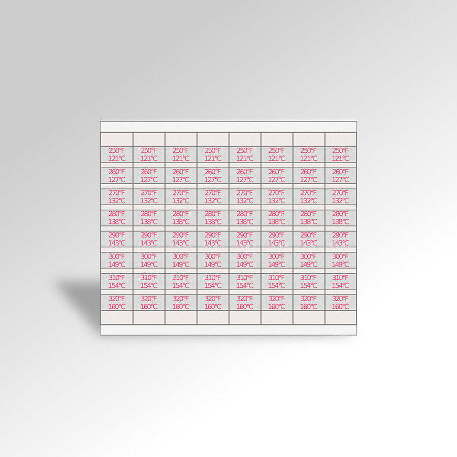 8-Temp THERMOLABEL® 250-320°F | Temp Labels | 8 Temp Range