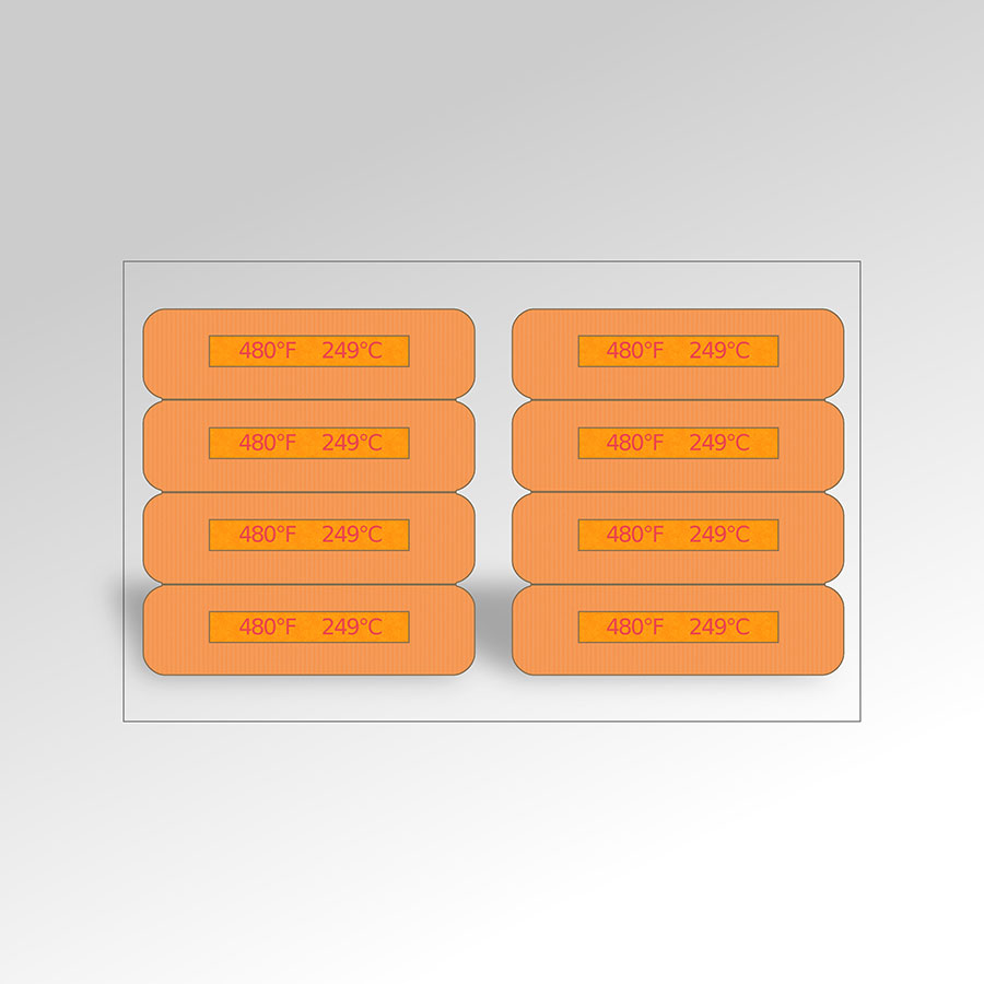 1-Temp THERMOLABEL® 480°F/249°C | Temperature Label