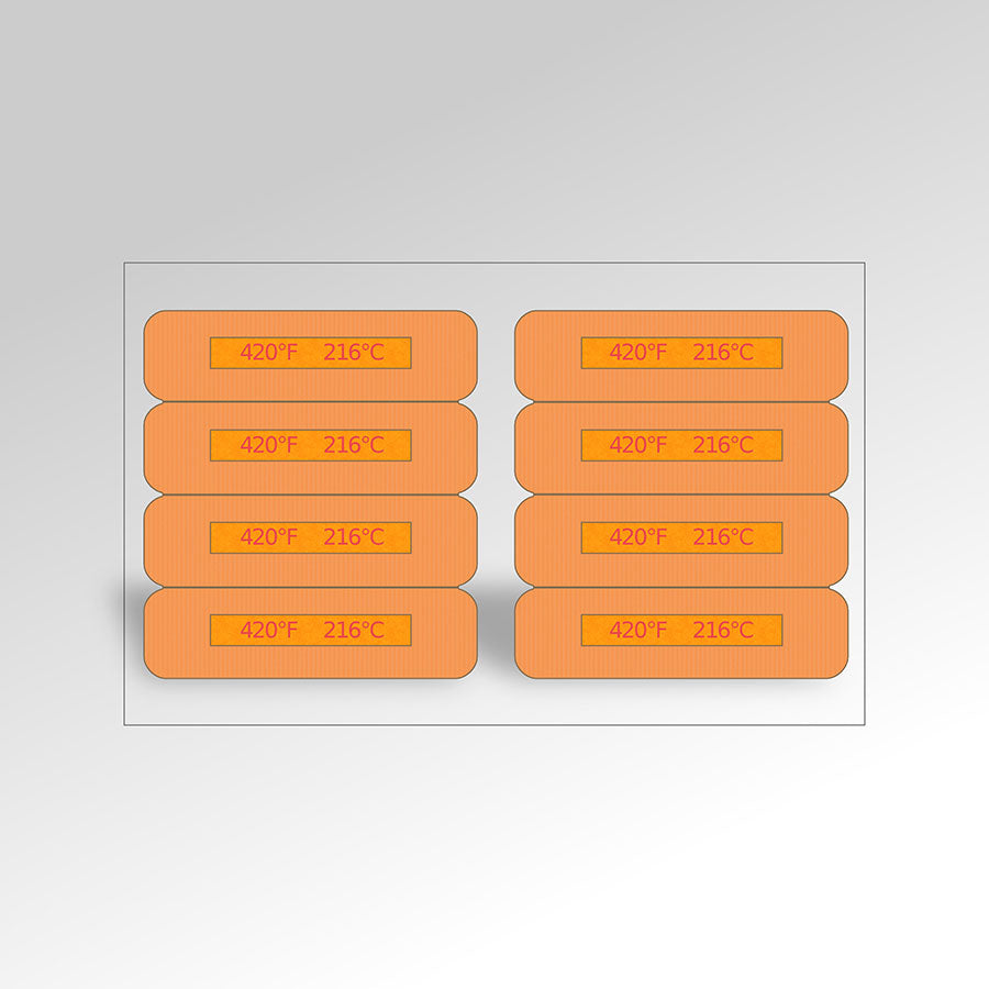 1-Temp THERMOLABEL® 420°F/216°C | Temperature Label